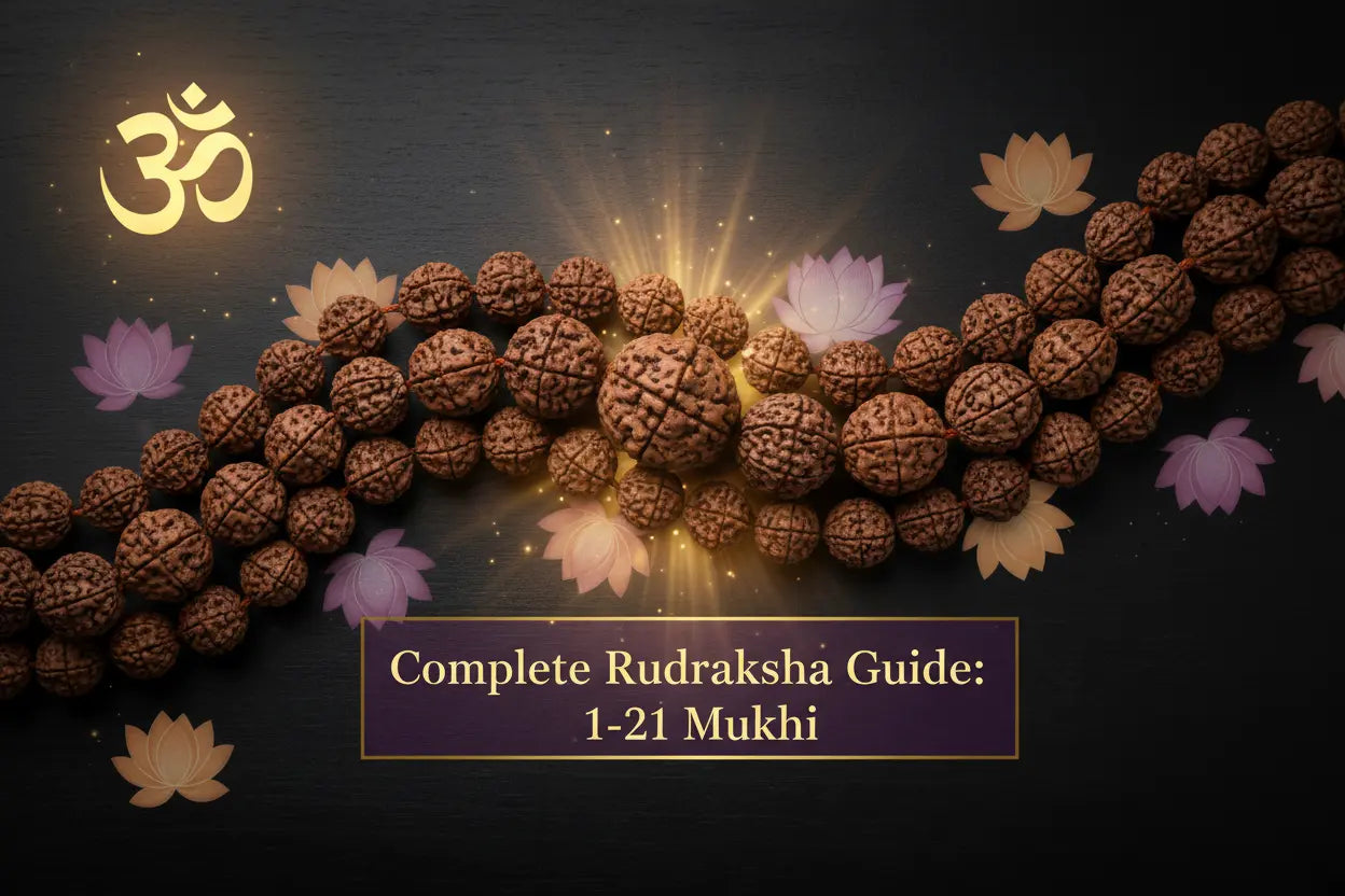 Complete Rudraksha Guide: 1-21 Mukhi Benefits, Wearing Procedure & Care ...
